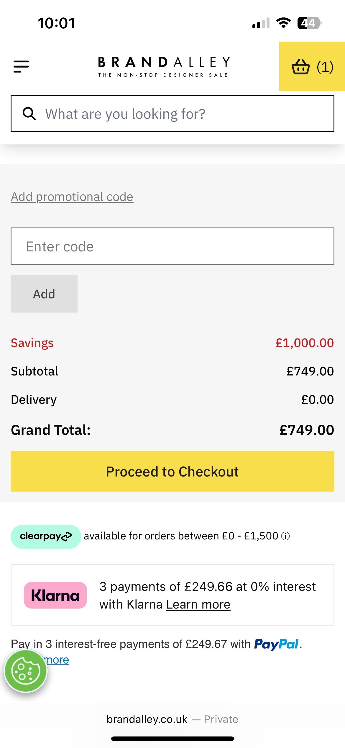 Discount codes – BrandAlley